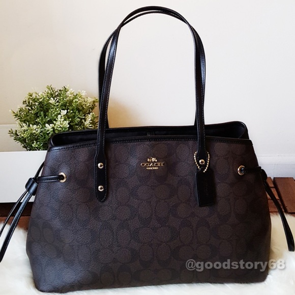 Coach | Bags | Coach Signature Drawstring Carryall Nwt | Poshmark